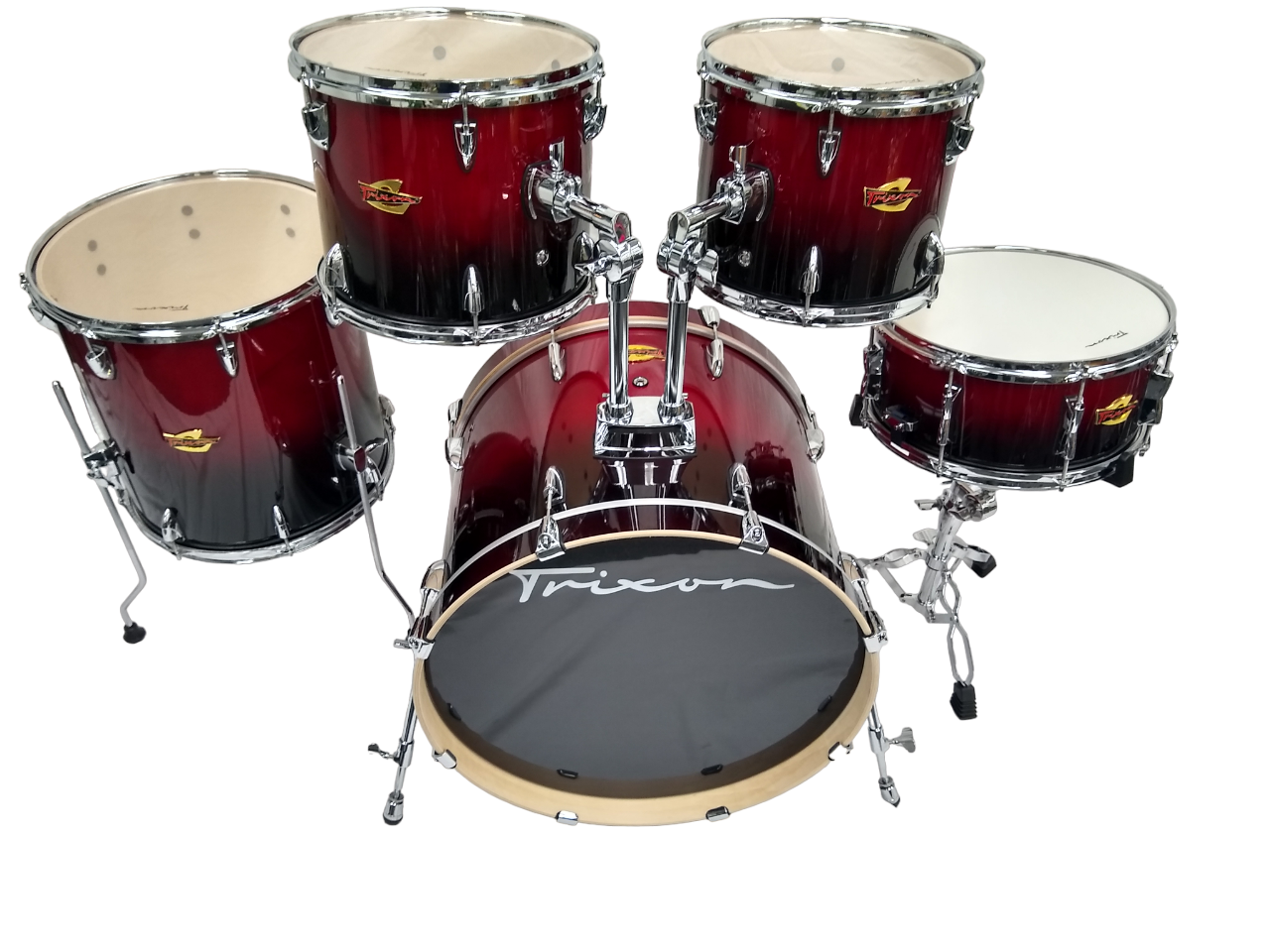 Deutsche Classic Burgandy Fade Lacquer - Trixon - Acoustic Drum Sets ...
