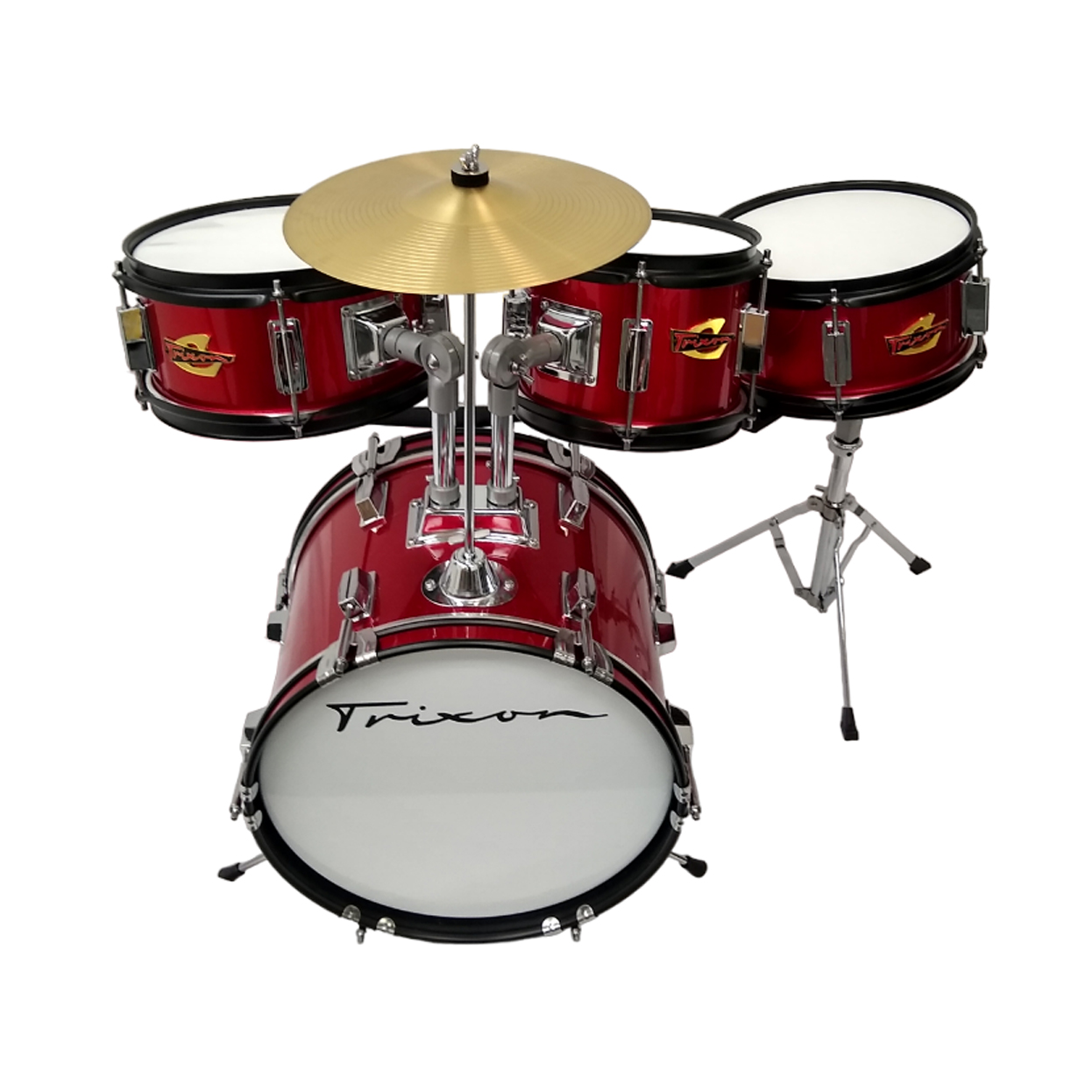 Kidstar 4 Piece Drumset Red Sparks - Trixon - Acoustic Drum Sets ...